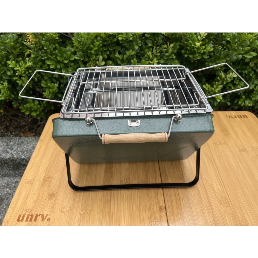 【UNRV 綠大露營用品】KENLUCK BUDDY 攜帶型烤肉架 錘紋綠 烤爐 烤肉爐 BBQ 焚火台 火爐 台灣品牌 | 蝦皮購物