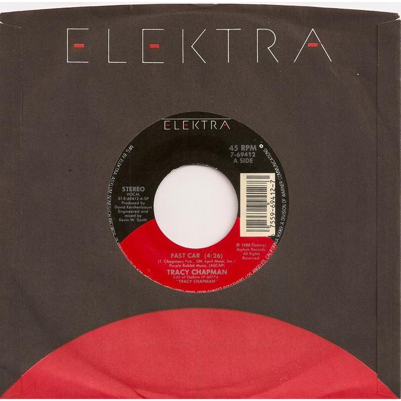 Fast Car - Tracy Chapman（7吋單曲黑膠唱片）Vinyl Records | 蝦皮購物