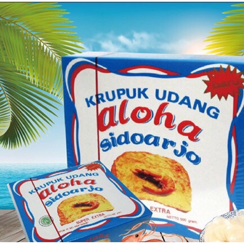 印尼🇮🇩ALOHA Krupuk Udang 生蝦餅 500g 蝦片（大）需油炸 | 蝦皮購物