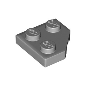 [樂磚庫] LEGO 26601 楔形 平版型 淺灰色 2x2 6186657 | 蝦皮購物
