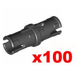 【小荳樂高】LEGO 黑色 短連接器 (100個) Pin Friction Ridges 2780 4121715 | 蝦皮購物