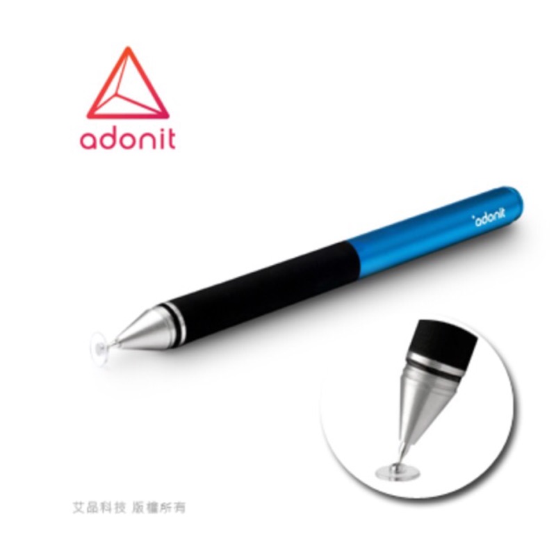 Adonit Jot Pro 土耳其藍鋁合金細字靜音iPad/iphone6s觸控筆 | 蝦皮購物
