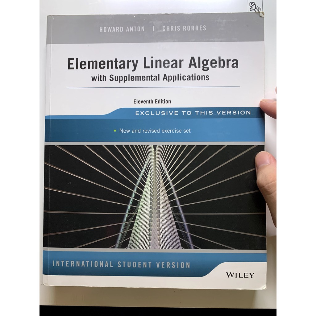 【近全新】線性代數 elementary linear algebra 11th 中文書 原文書 | 蝦皮購物
