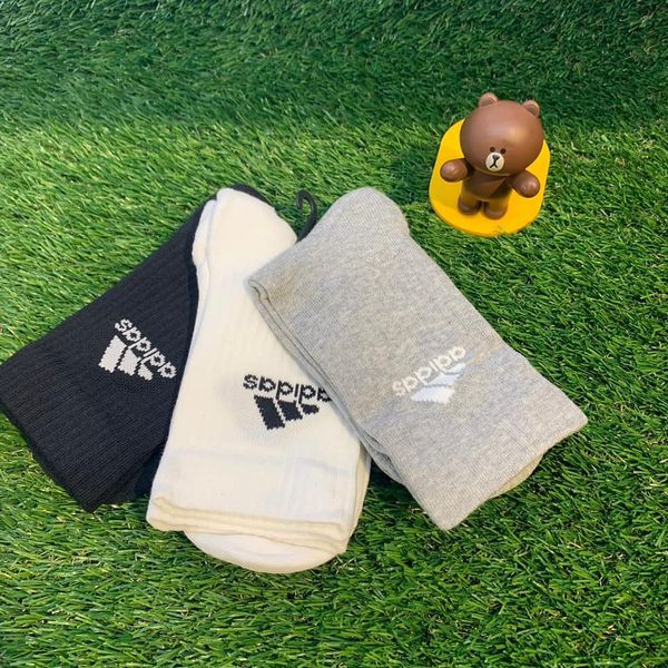 [喬比熊]adidas Cushioned Crew 3雙包厚底運動長襪(DZ9355/DZ9356/DZ9357) | 蝦皮購物