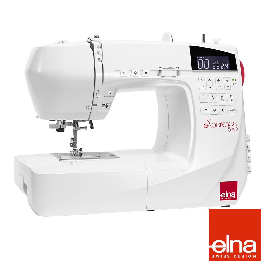 舊機可折抵 瑞士 elna eXperience 570 電腦縫紉機 含原廠標配輔助桌 裁縫機 | 蝦皮購物