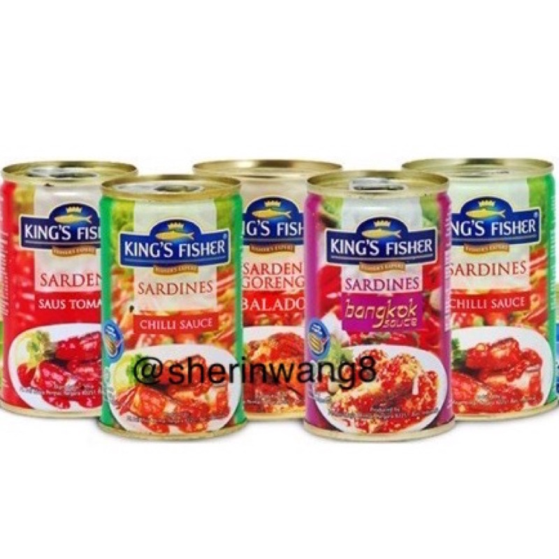 沙丁魚 King Fisher Sarden ikan saos balado bangkok tomat kecap | 蝦皮購物