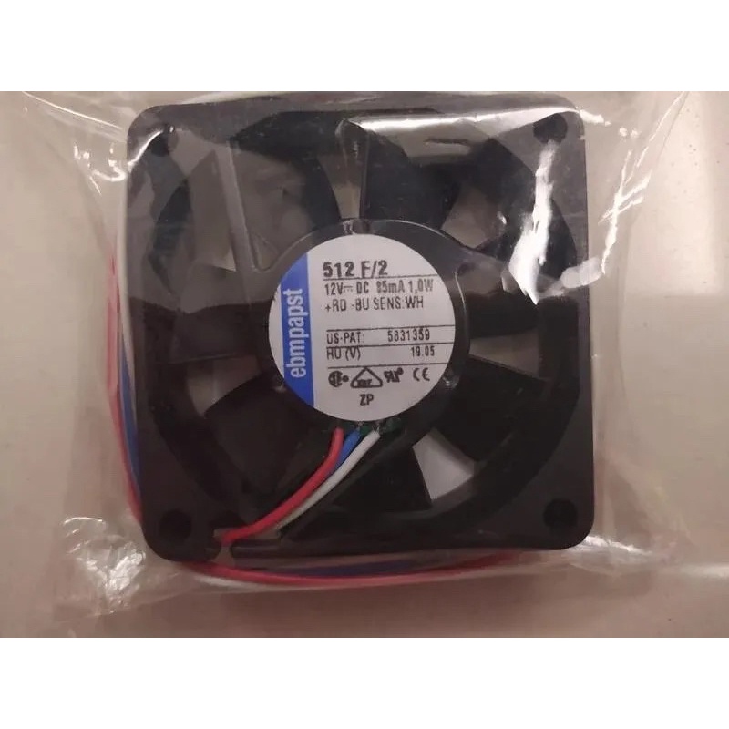 德國ebmpapst 散熱風扇 DC12V 5x5x1.5cm 型號:512F/2 | 蝦皮購物