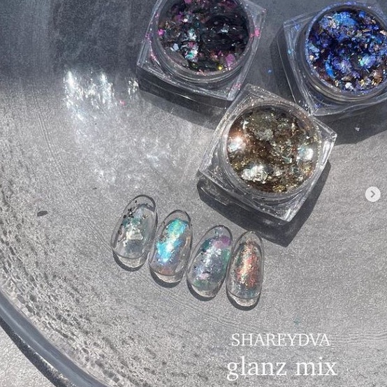 全新現貨 新品 SHAREYDVA glanz mix 粉箔 日本 美甲 代購 | 蝦皮購物