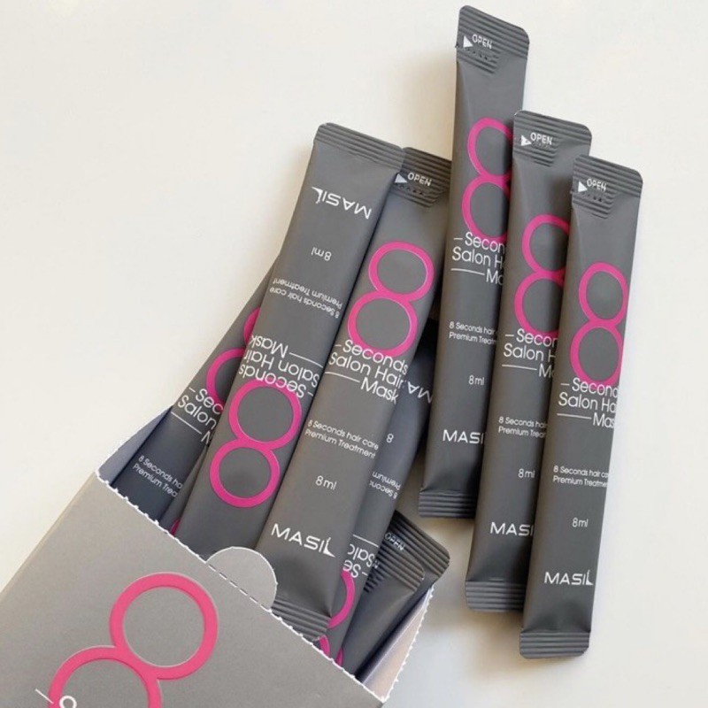 Masil 8秒沙龍護髮膜 旅行隨身包8ml 8秒護髮 髮膜 潤髮｜Dumb-dumb | 蝦皮購物