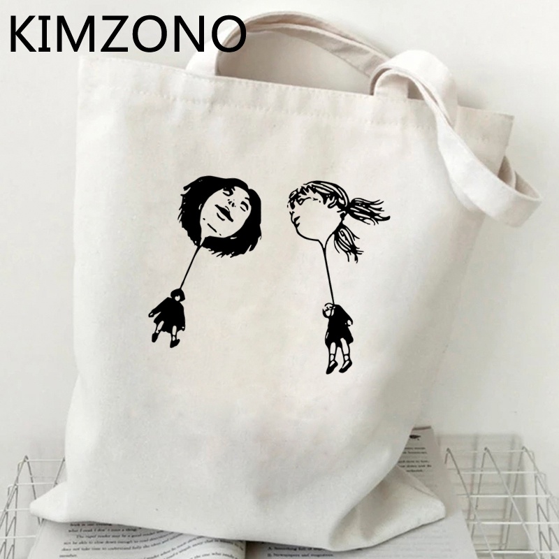Junji Ito 伊藤潤二恐怖漫畫周邊聯名漫畫風環保袋訂製帆布袋束口袋訂製cos 男孩女孩 | 蝦皮購物