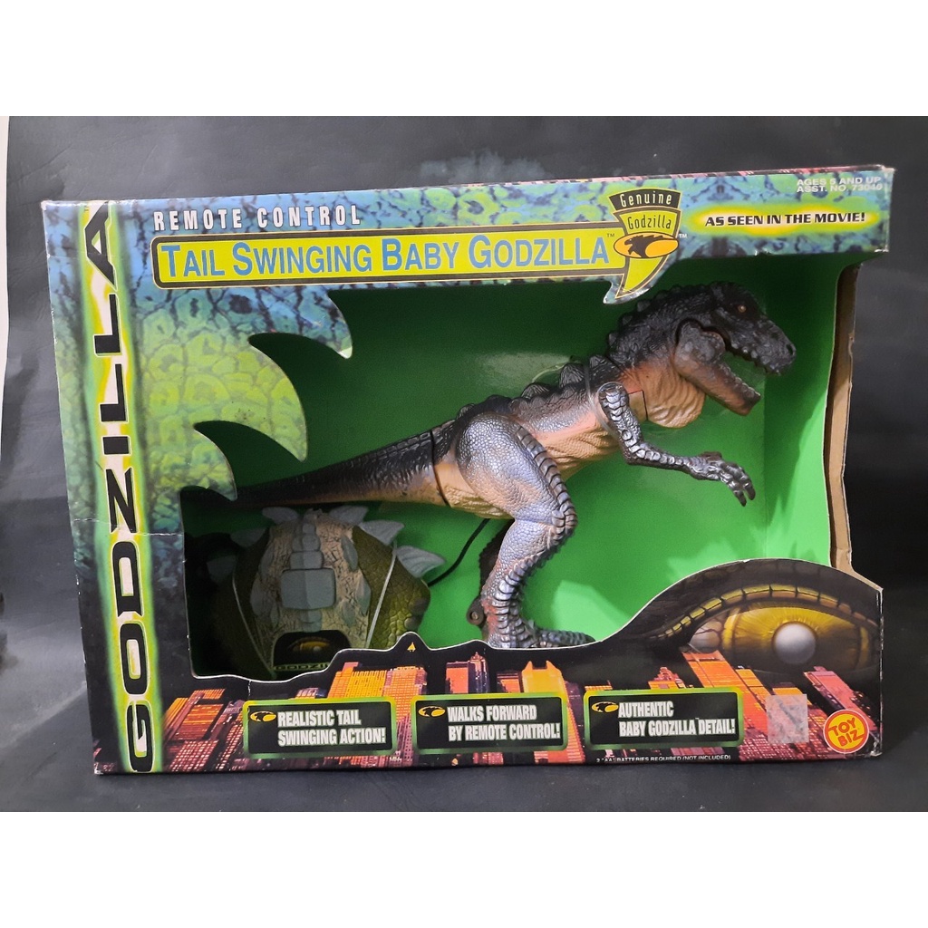 【約瑟夫的懷舊玩具屋】1998 Toybiz 小坦克版 大隻 酷斯拉哥吉拉 Godzilla 盒裝 美系老玩具 | 蝦皮購物
