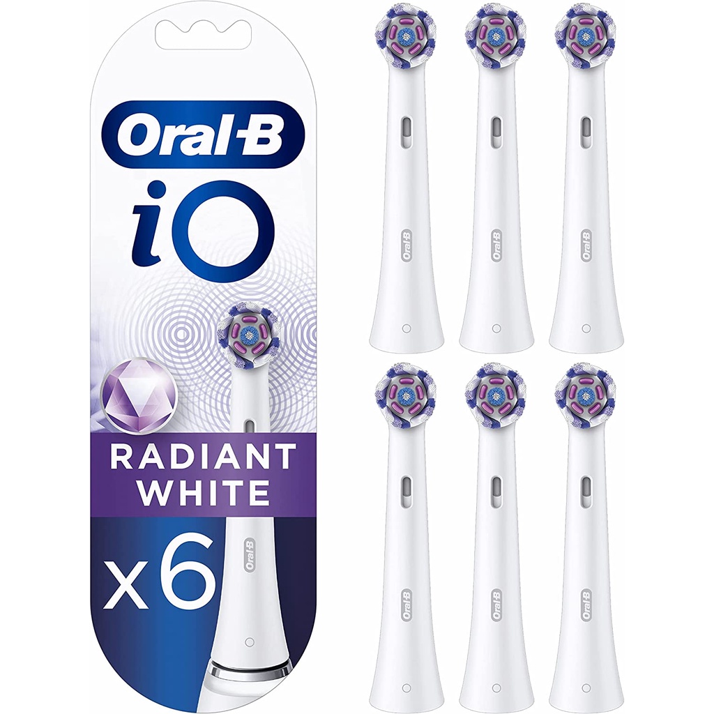 iO 微震亮白拋光精準清潔清柔溫和刷頭 IO6 IO7 IO8 IO9 Oral-B Radiant 德國百靈歐樂b | 蝦皮購物
