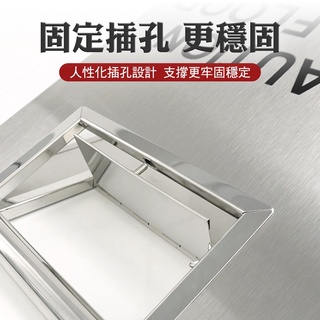 GUYSTOOL 摺疊 三角牌 不鏽鋼標示牌 指示牌 MIT-SCWF 室內警示牌 標示牌 大樓百貨商場 | 蝦皮購物