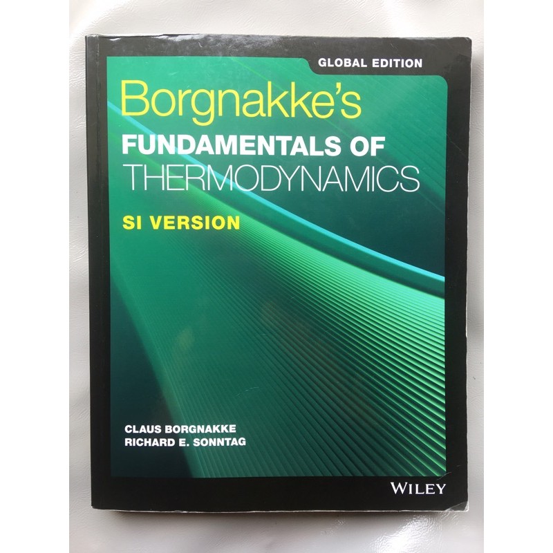 熱力學課本Borgnakke’s fundamentals of thermodynamics | 蝦皮購物