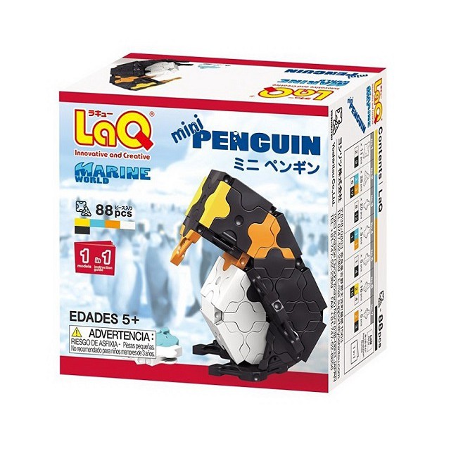 【LaQ】Q版企鵝 (88pcs) 日本製造立體3D拼接積木/益智玩具/台灣獨家代理 | 蝦皮購物