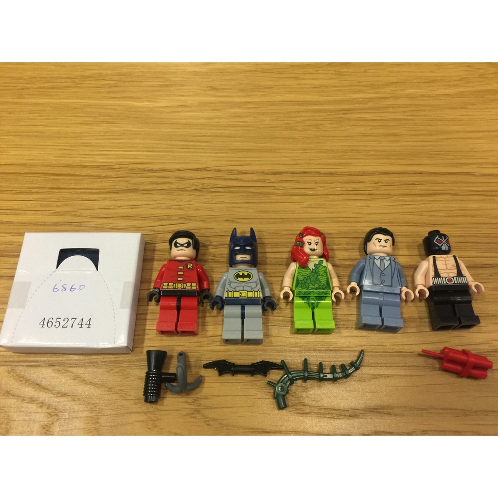 LEGO 樂高 Super Heroes 超級英雄 DC 6860 整套人偶含配件 蝙蝠俠 羅賓 毒藤女 班恩 布魯斯 | 蝦皮購物