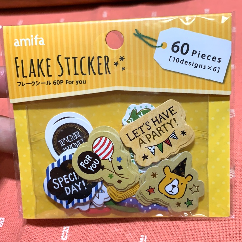 日本 amifa 貼紙10款各6枚 共60枚入 | 蝦皮購物