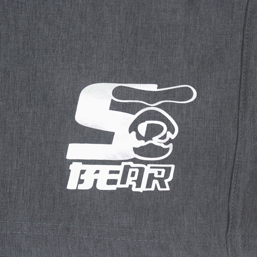 神德SIND/BearNation 男生大小尺碼Logo銀漿印花衝鋒短褲- 深灰/藍[M23780] | 蝦皮購物