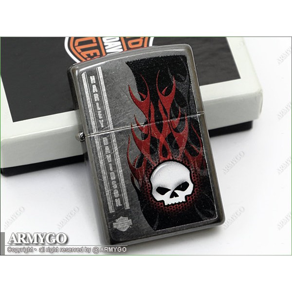 【ARMYGO】ZIPPO原廠打火機-哈雷系列-NO.28618 | 蝦皮購物