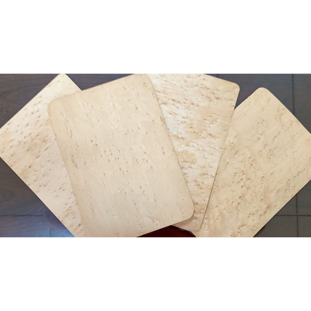 【Woodholic】鳥眼楓木皮 一包4片 厚度0.6mm MIT高質感 鳥眼楓 木片 木皮 實木皮 模型貼皮 材料包 | 蝦皮購物