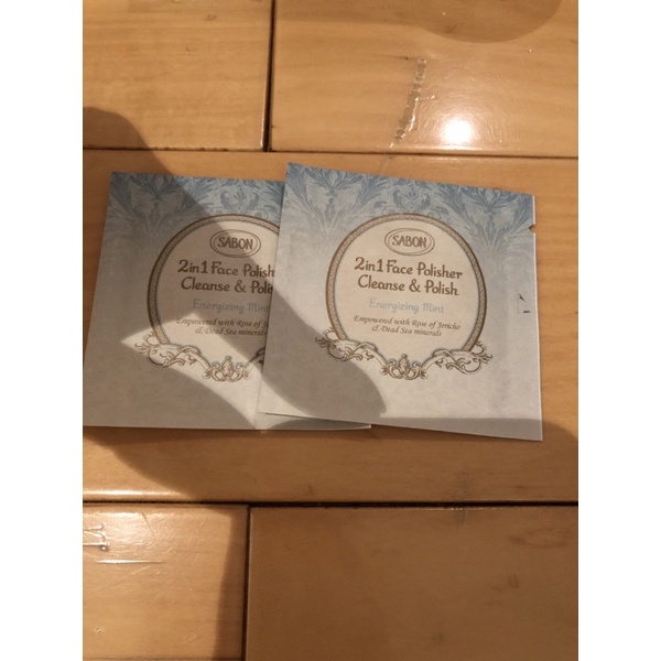 sabon 二合一臉部純淨磨砂膏4ml，兩包一組 | 蝦皮購物
