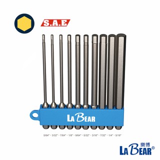 【LaBear】10pcs 1/4" 100mm 9.5溝 系列 起子頭 全尺寸組 『贈收納膠條』 | 蝦皮購物