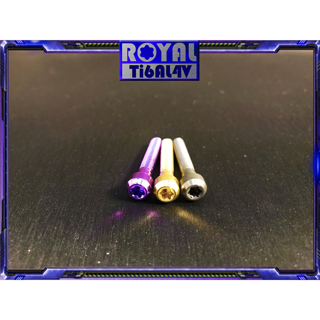 【瘋螺絲】ROYAL鈦合金螺絲★M5*30B P:0.8 64正鈦螺絲★CNC鍛造內梅花.內星型螺絲★三色可選 | 蝦皮購物