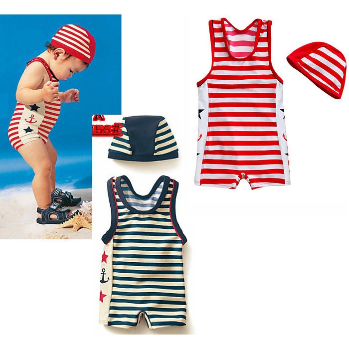 VIVO-BINIYA條紋星星圖案兩件組泳裝 零碼出應 | 蝦皮購物