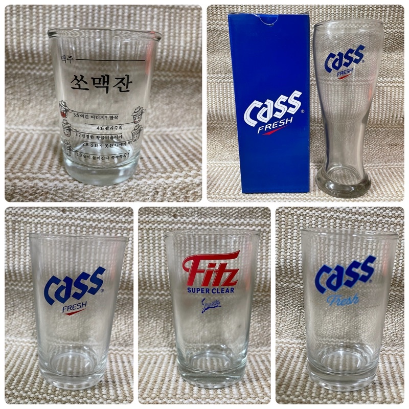 【維家雜貨舖】韓國代購 現貨 快速出貨 韓國 CASS 啤酒杯 玻璃杯 酒杯 FITZ | 蝦皮購物