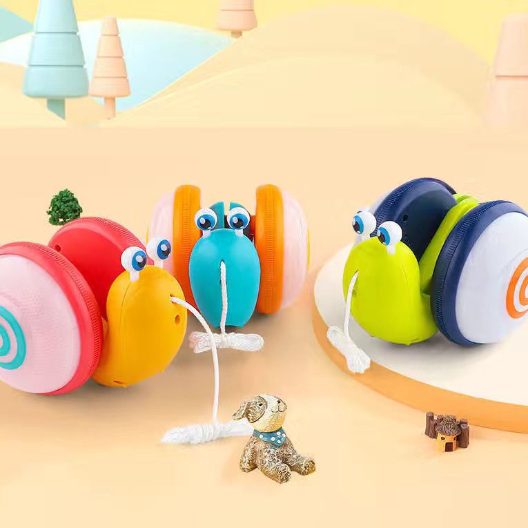 【優選好物】網紅同款兒童牽繩拖拉蝸牛玩具燈光音樂創意縴繩拉線牽引寶寶學步jioyh Js51 | 蝦皮購物