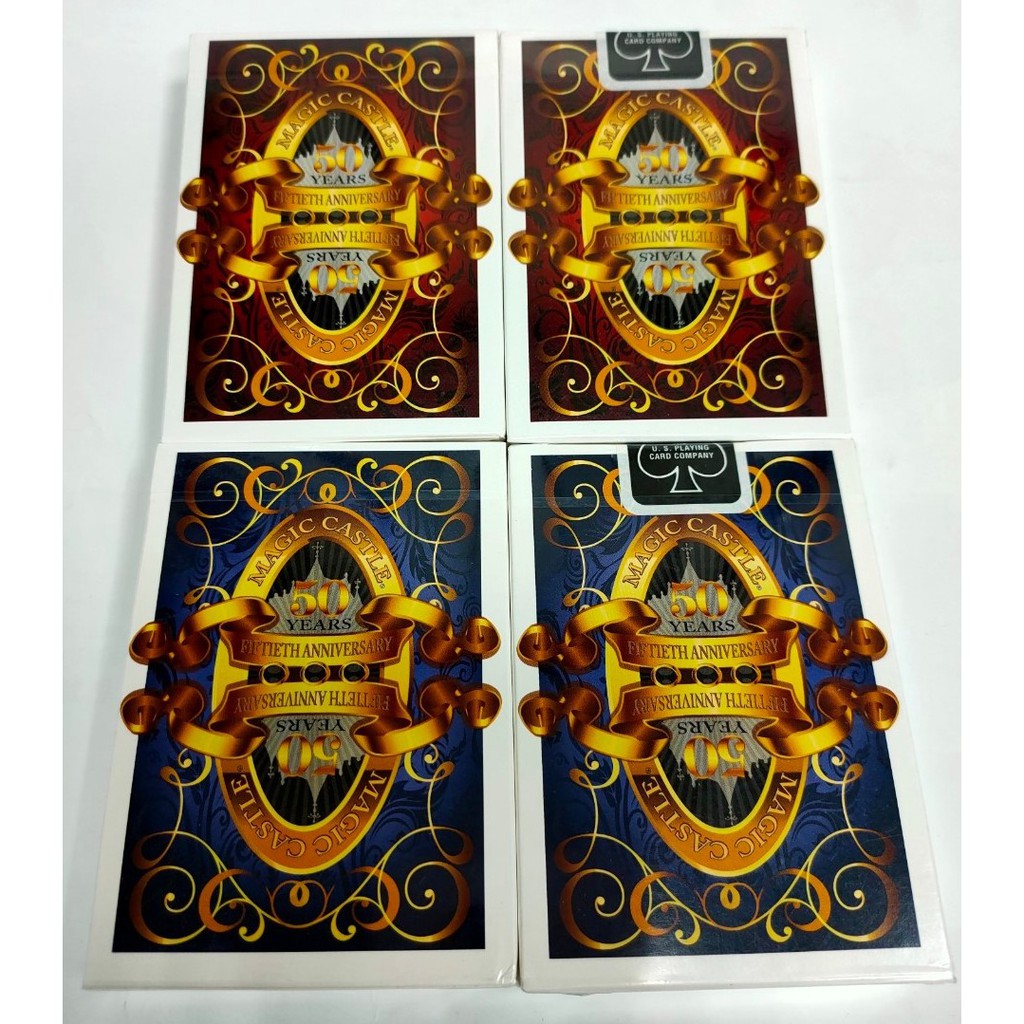 【USPCC 撲克】The Magic Castle 撲克 魔法城堡 紅藍共二色 (50周年紀念)-小壓角 | 蝦皮購物