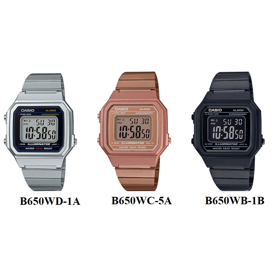 【無限精品 REMIX】CASIO 復古文青大顯身手電子錶 B-650 B650WD-1A B650WC-5A B650 | 蝦皮購物