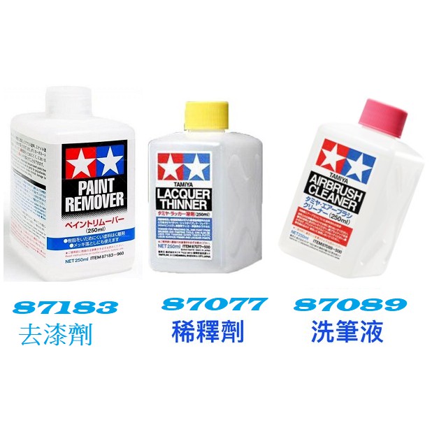 TAMIYA 87077 87089 87183 田宮 硝基漆 油性漆 清洗 稀釋 洗筆液 強效去漆劑 | 蝦皮購物