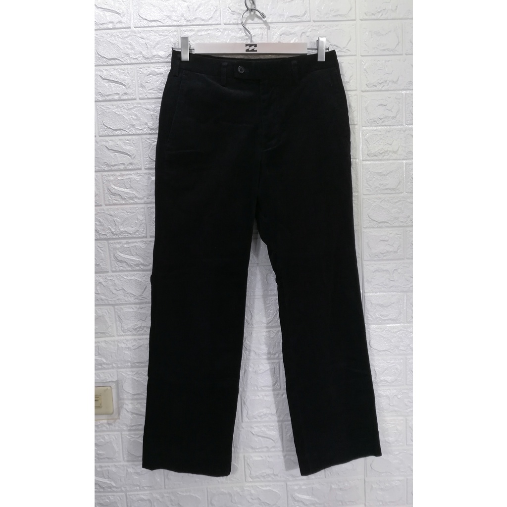 uniqlo 細紋絨布 中直筒休閒褲 73cm (165/72A) | 蝦皮購物