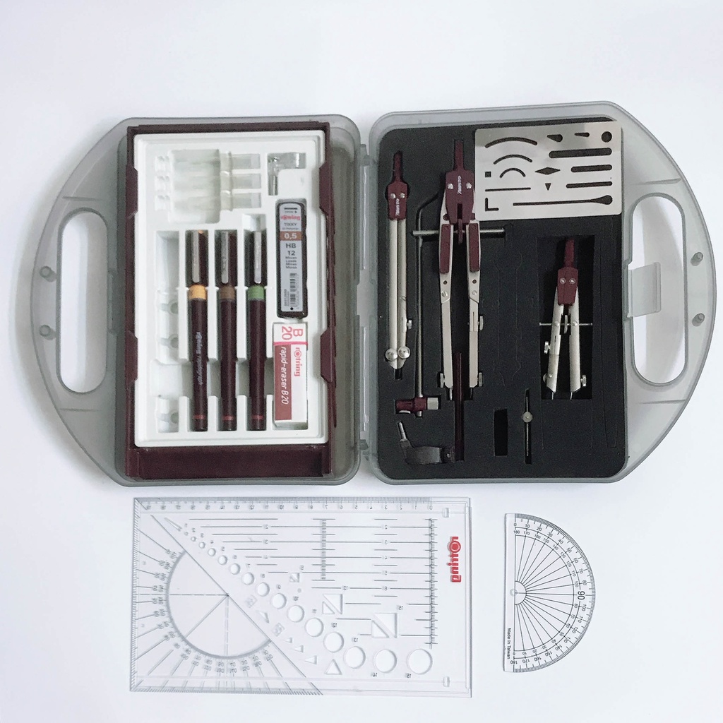 德國Aristo+Rotring原廠製造手提式製圖儀器+針筆組合 | 蝦皮購物