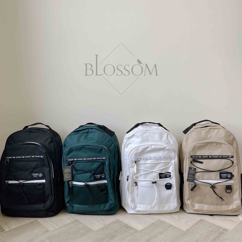 Shoopen 後背包 460D backpack 黑 白 卡其 綠 | 蝦皮購物