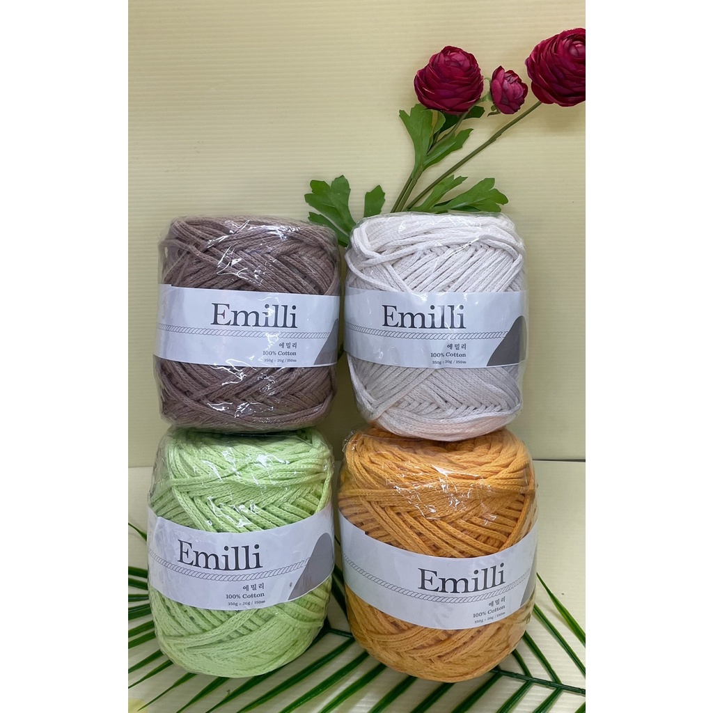 Emilli Loaf Yarn -100%純棉 粗撚編織線-官網3種款示教學 | 蝦皮購物