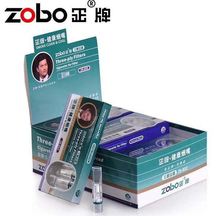 【現貨免運】濾嘴 煙嘴 菸嘴 香煙濾嘴 香菸濾嘴 煙濾嘴 菸濾嘴 ZOBO 拋棄式 8mm 三重過濾 | 蝦皮購物