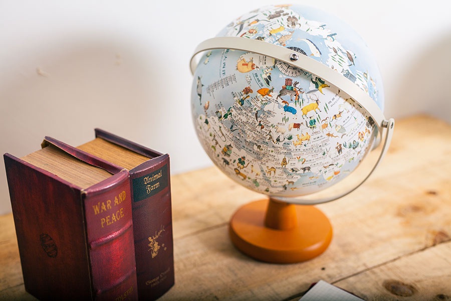 台灣 SkyGlobe 10吋新動物版360度旋轉木座地球儀 (中英文對照) | 蝦皮購物