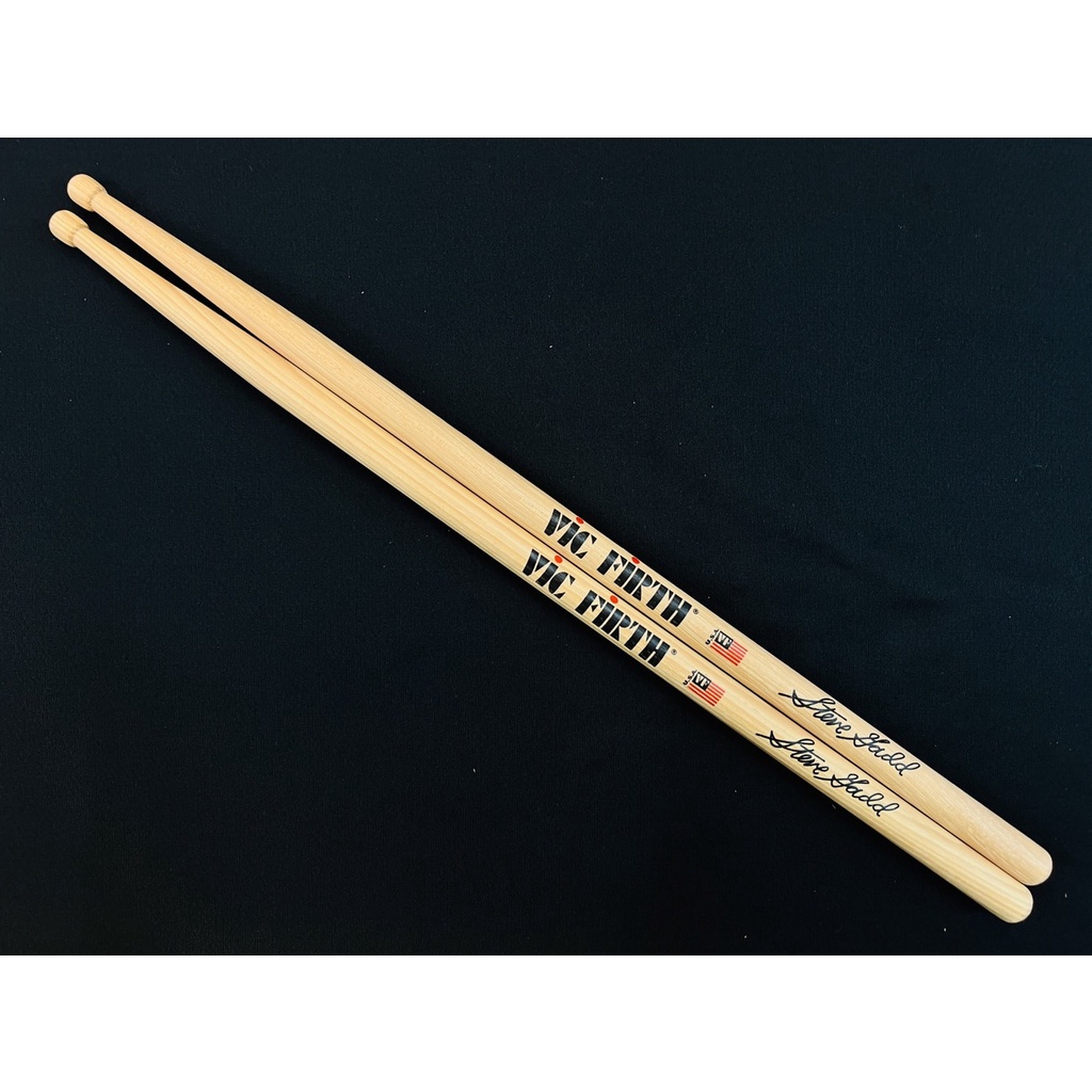 【鼓的樂器】Vic Firth 鼓棒 SSG2｜爵士鼓 鼓手專用 Steve Gadd 簽名鼓棒 胡桃木 美國製 | 蝦皮購物
