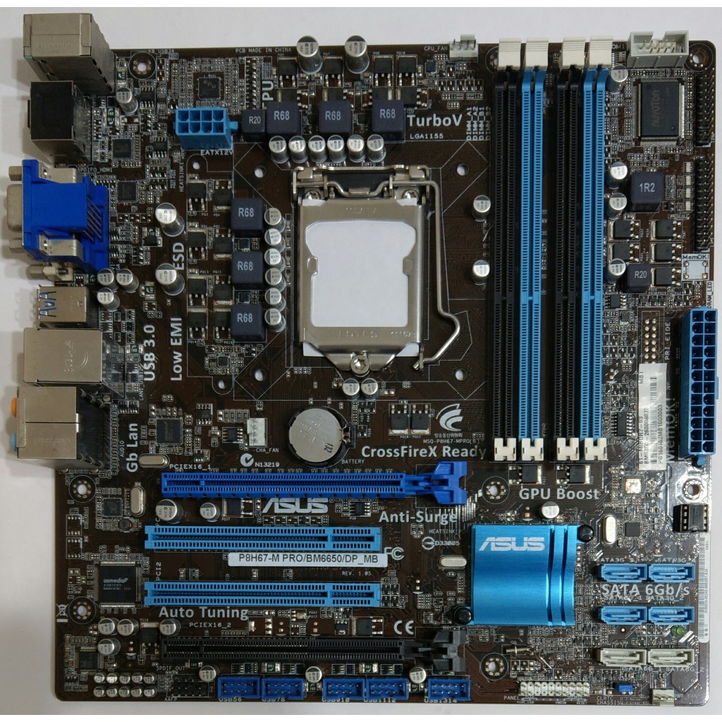 華碩 ASUS 桌機 BM6650/CM6850 主機板 P8H67-M PRO (Intel 1155 二代/三代) | 蝦皮購物