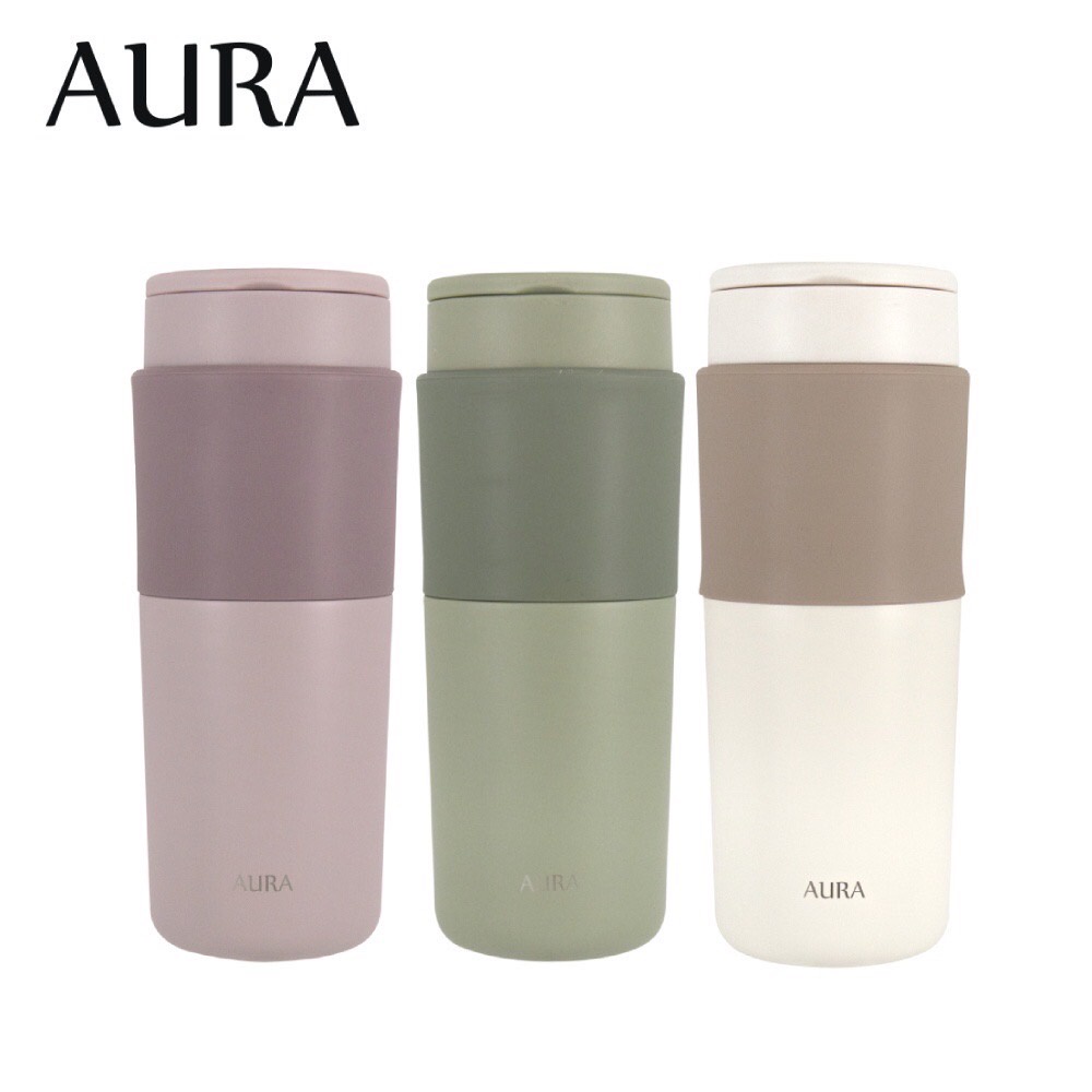 公司授權經銷@現貨開發票@AURA 艾樂-隨行提手真陶瓷保溫杯525ml(3色可選) | 蝦皮購物