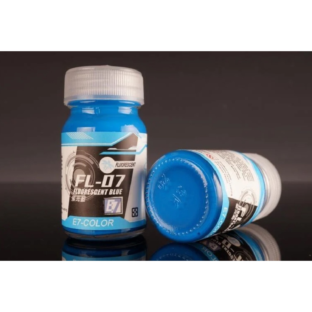 【阿魯的模型小窩】E7-COLOR FL-07 螢光藍 | 蝦皮購物