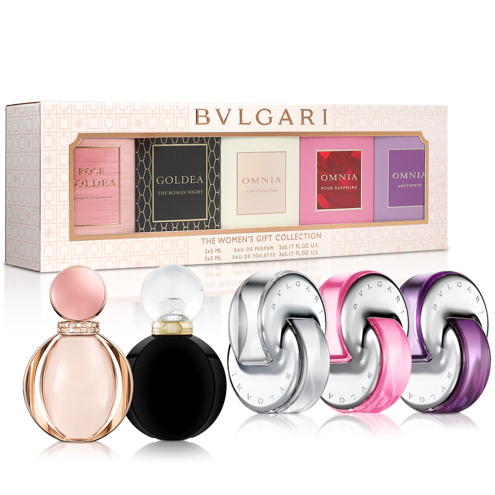 【Bvlgari】熱銷特價！ 現貨經典香 寶格麗 女性小香禮盒5ml (5入組)(無禮盒) | 蝦皮購物