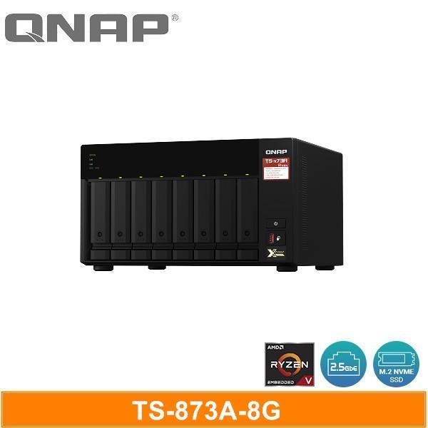 【含稅公司貨】QNAP TS-873A-8G NAS 網路儲存伺服器 雙系統 2.5G | 蝦皮購物