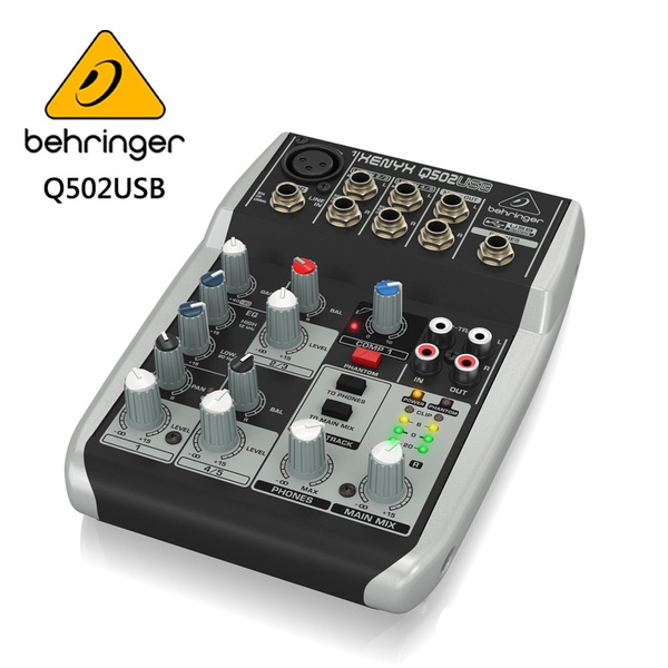 『有保固有發票』贈專用線材 耳朵牌 Behringer Q502 usb 混音器 錄音介面 直播 錄音 Podcast | 蝦皮購物