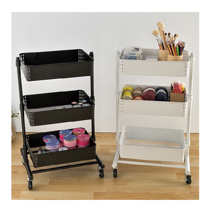 【ikloo】調節式輕巧三層推車/置物架 BC339 | 蝦皮購物