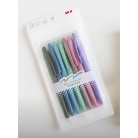 【角落文房】SKB 文明 G-1203 0.5mm 復古色按動鋼珠筆/7色組 | 蝦皮購物