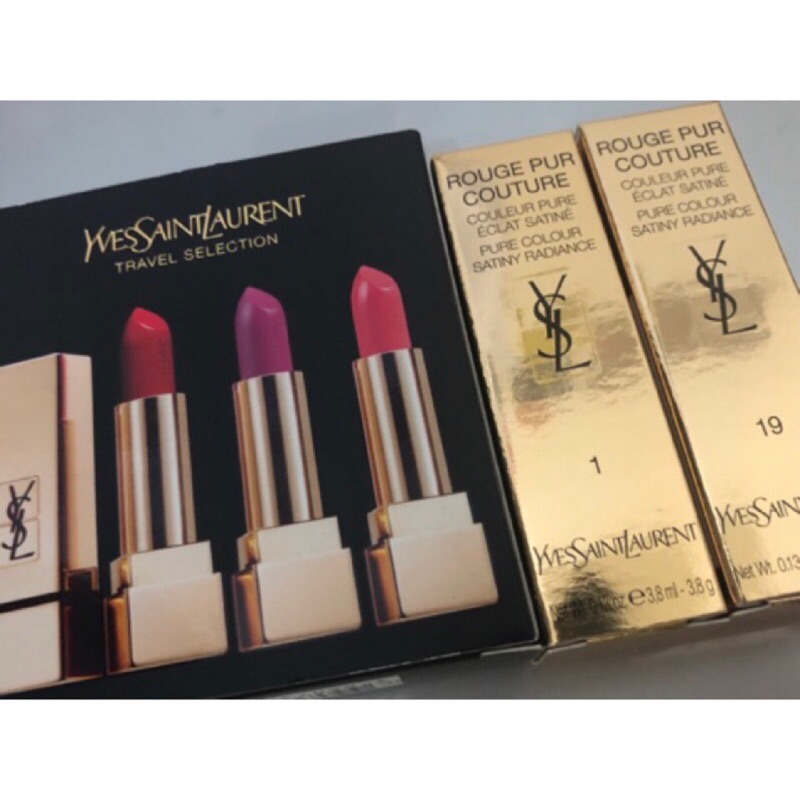 《YSL聖羅蘭》奢華緞面唇膏#1（3.8g) | 蝦皮購物
