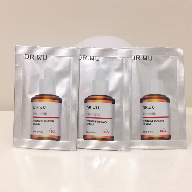 全新 體驗包 DR.WU 杏仁酸亮白煥膚精華18% 2ml/ 煥膚亮白身體乳2ml | 蝦皮購物